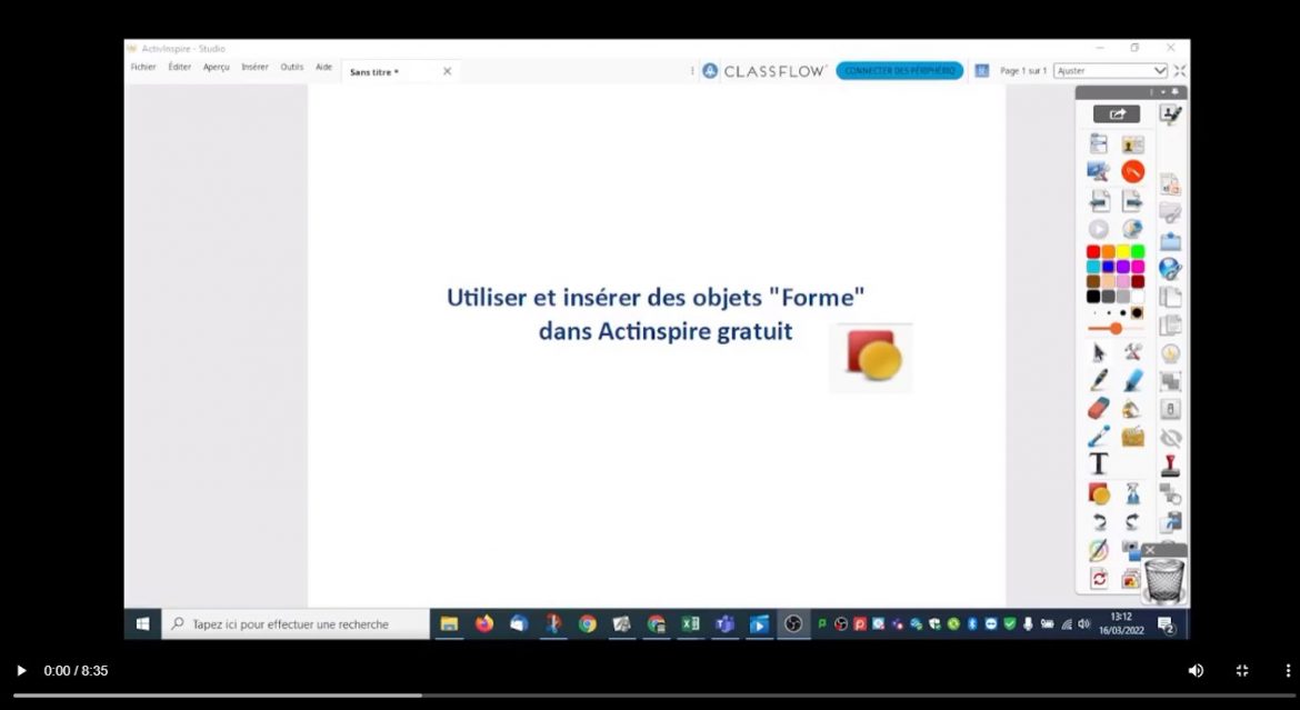 Utiliser et insérer des objets « Formes » dans ActivInspire Studio ...